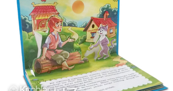 «Etik kiygan mushuk» 3D panorama kitob